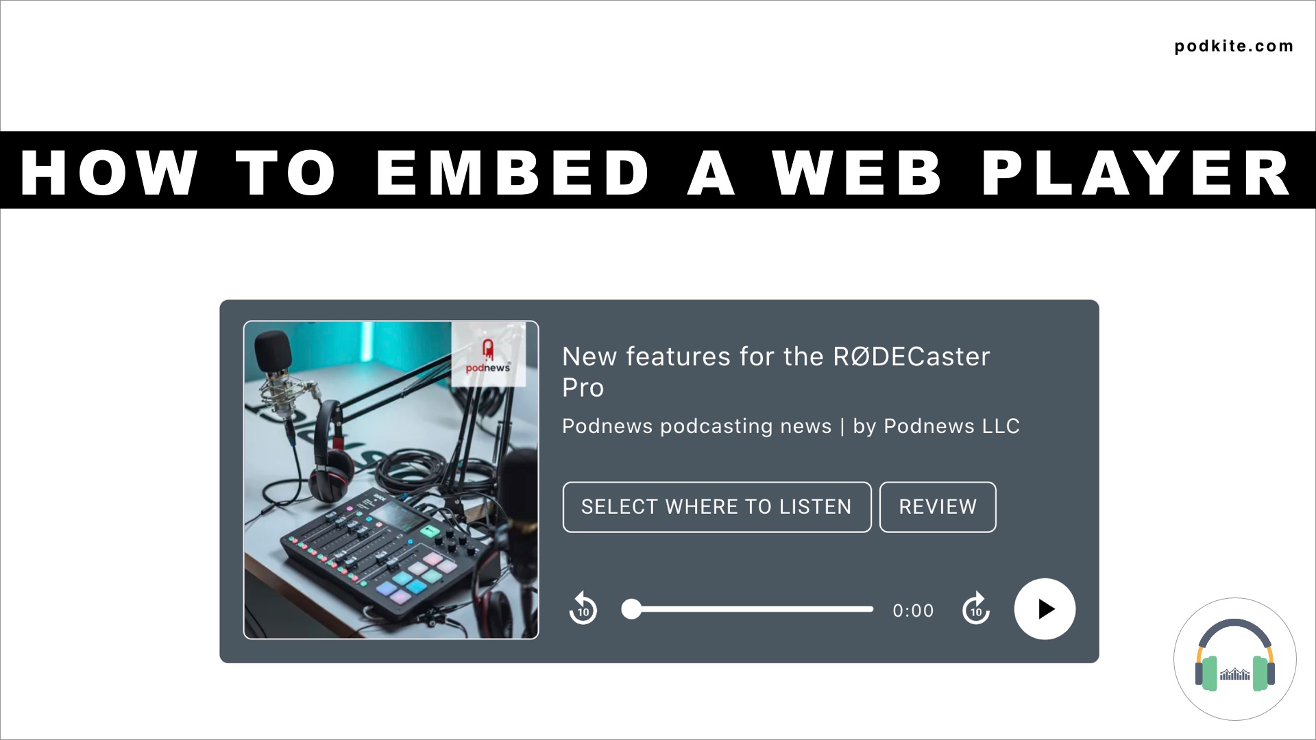 How To Embed A Web Podcast Player In A Website